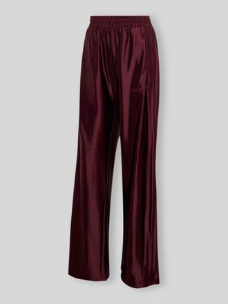 adidas High Waist Sweathose mit gl&auml;nzender Satinoptik