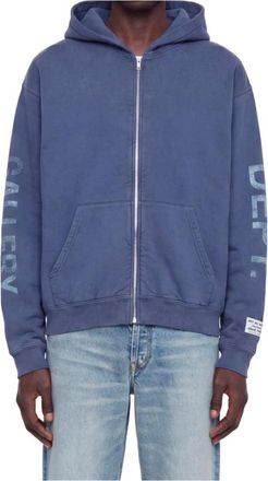 Gallery Dept. Homme, Sweatshirts et sweats &agrave; capuche, Bleu, Taille: XL Collector Paris Zip Sweat &agrave; capuche