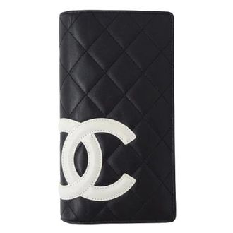 Chanel Pre-owned Cambon Long Wallet (bi-fold) - - Pre-owned - Damen - Schwarzk - ONE SIZE