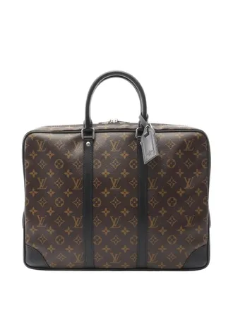 Louis Vuitton sacoche Macassar Porte Documents Voyage GM (2013) - Marron