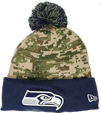 New Era Seattle Seahawks Beanie NFL Digi Camo Knit Camouflage/Navy - One-Size