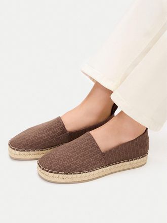 Calvin Klein Espadrilles Calvin Klein Oblique Espadrille Aop HW0HW02933 Braun