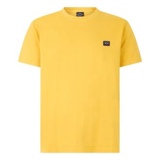 Paul & Shark Homme, Tops, Jaune, Taille: M T-shirt avec logo
