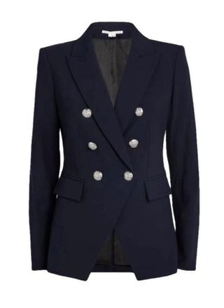 Balmain Navy Double Breasted Blazer Size M