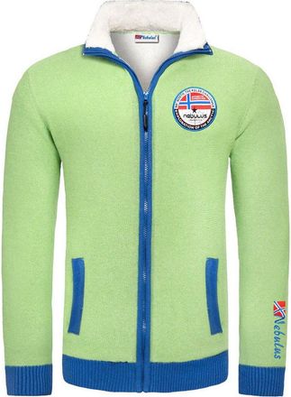 Nebulus Strickjacke STORY, P5579 - Herren, limettengr&uuml;n, XXL