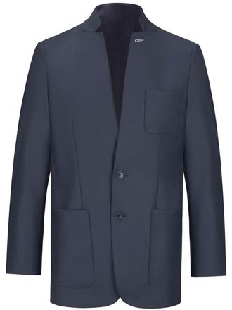 Shanghai Tang blazer l&eacute;ger &agrave; design structur&eacute; - Bleu