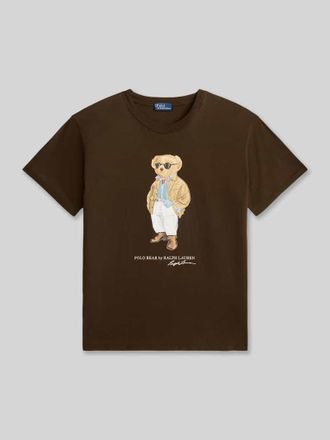 Polo Ralph Lauren Regular Fit T-Shirt aus reiner Baumwolle mit Polo Bear