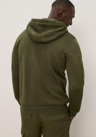 Kangaroos Strickfleecejacke mit Kapuze, mit Brusttasche, Atmungsaktiv