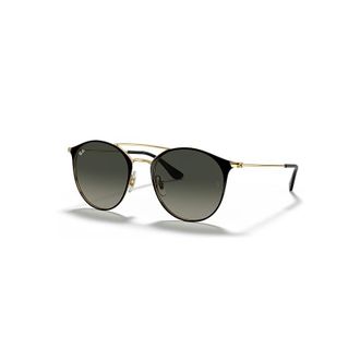 Ray-Ban Rb3546 Sonnenbrillen Schwarz Auf Gold Fassung Grau Glas 52-20