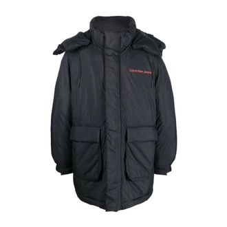 Calvin Klein Jeans Schwarze Daunenjacke - - Coats - Herren - Schwarzk - M