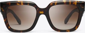 Tory Burch Eckige Kira Sonnenbrille