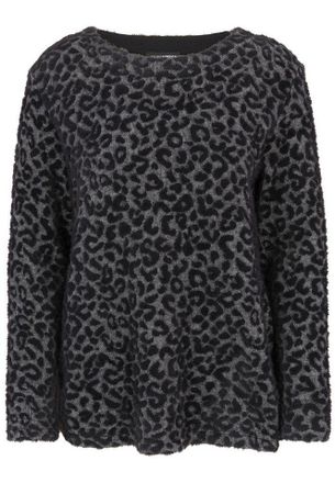Doris Streich Strickpullover mit Leo-Jacquard-Muster