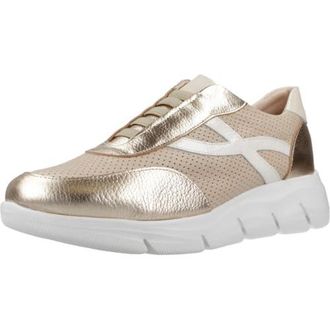 24 Horas 24 HRS Chaussures m&eacute;talliques en cuir, Combi lin, 37 EU
