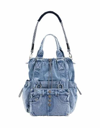 Desigual gro&szlig;er Denim-Rucksack in Blau