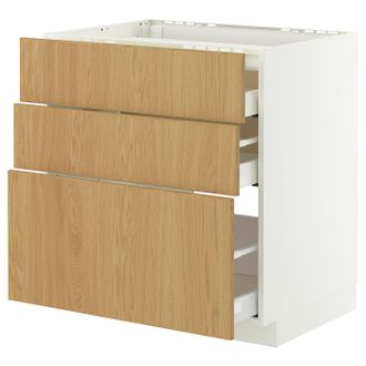 IKEA METOD / MAXIMERA Unterschr.f Kochf/3 Fronten/3Sch