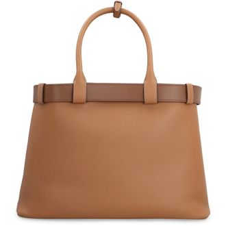 Prada Buckle Lederhandtasche - - Bags - Damen - Braun - ONE SIZE