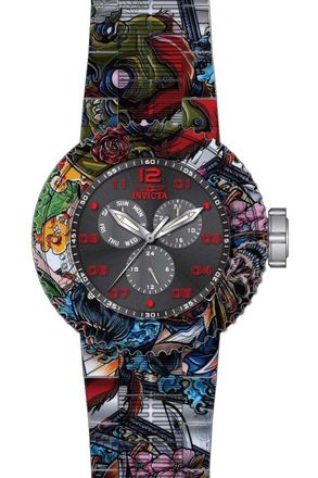 Invicta Pro Diver 50212 Herrenuhr - Quarzwerk - Edelstahl mit grauem Zifferblatt - 52 mm
