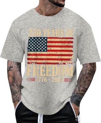 Generico T-shirt d&eacute;t&eacute; oversize &agrave; manches courtes classique vintage &eacute;l&eacute;gant et sportif &agrave; col rond pour homme, U Gris, XXL