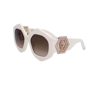 Philipp Plein Femme, Accessoires, Blanc, Taille: ONE Size Lunettes de soleil en ac&eacute;tate