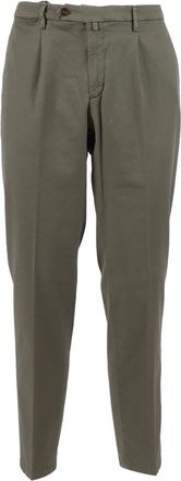 BRIGLIA 1949 Homme, Pantalons, Vert, Taille: S Chinos