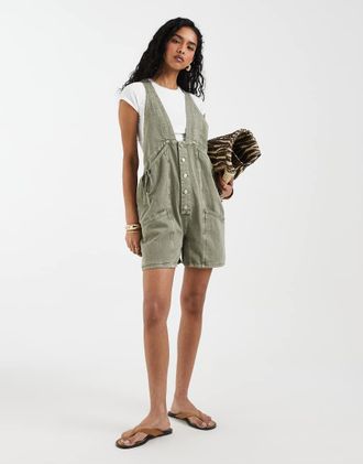 Free People Bonanza - Combinaison salopette - Canyon laurier-Vert