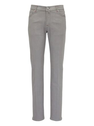 Kiton jean à patch logo - Gris