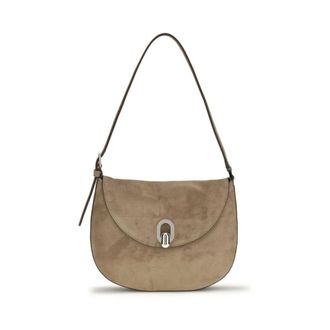 Savette Femme, Sacs, Beige, Taille: ONE Size Bos Taurus Shoulder Bag