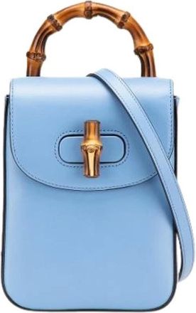 Gucci Sac bandouli&egrave;re mini doccasion - Femme - Pre-owned - Bleu - Taille: ONE Size