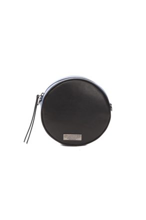 Pompei Donatella Sac à main en cuir noir pour femmes