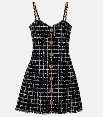 Balmain Minikleid aus Tweed