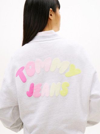 Tommy Jeans Sweatshirt TJW BXY COLOR BUBBLE CREW EXT mit Backprint, Rundhals, Boxy Fit