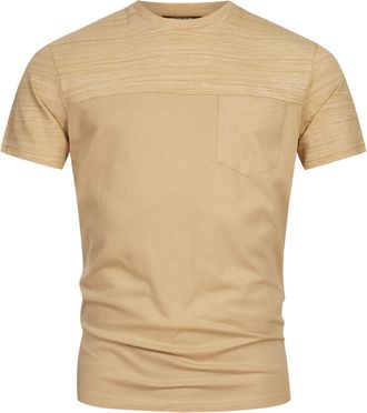Indicode Herren INSprings T-Shirt mit Rundhalsausschnitt und Brusttasche | Herrenshirt Sommershirt Cornstalk, XXL