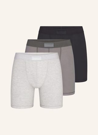 SKIMS Skims 3er-Pack Boxershorts Skims Cotton grau