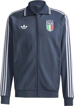 adidas Homme, Sweatshirts et sweats &agrave; capuche, Bleu, Taille: M Italy Anthem Away Jacket