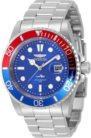 Invicta Pro Diver 50831 Herrenuhr - Quarzwerk - Edelstahl mit blauem Zifferblatt - 42 mm