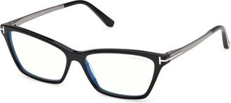Tom Ford unisex, Accessoires, Noir, Taille: 56 MM Butterfly Optical Frame