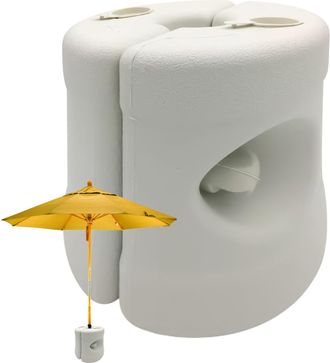 Generic Dachboden der Terrasse - robustes freistehendes Gewichtssystem, Universal Fit Pole Holder, Easy Fill Drain Stecker, Haltbares Harzmaterial | Tragbare 