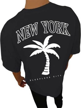 Generic T-shirts pour hommes &agrave; col rond &agrave; manches courtes haut l&eacute;ger d&eacute;contract&eacute; respirant confortable coupe ample d&eacute;contract&eacute; hommes t-shirts &agrave; manches court