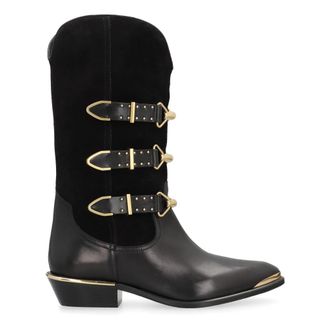 Isabel Marant Mexia Lederstiefel - - Shoes - Damen - Schwarzk - 36 EU