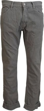 Acht Acht, Homme, Jeans, Gris, Taille: M Jean Regular en Denim Coupe Droite avec Ourlet Pli&eacute;
