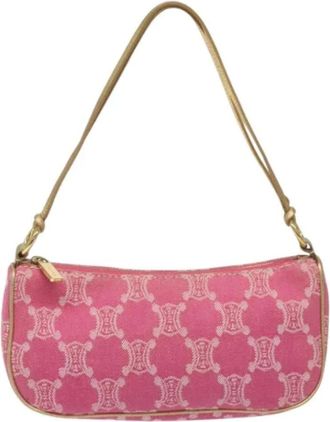 Celine Pre-owned Toile sacs-celine - Femme - Pre-owned - Rose - Taille: ONE Size