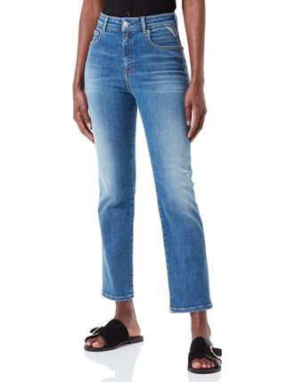 Replay Damen Florie Jeans, 9 Blue Denim, 31W / 32L