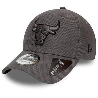 New Era Chicago Bulls 39thirty Stretch Cap NBA Team Grey - M - L