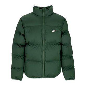Nike Hoher Kragen Pufferjacke Fir/Wei&szlig; - - Sport - Herren - Gr&uuml;n - L