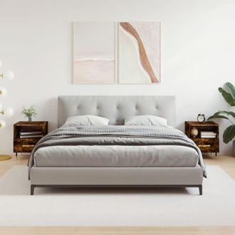 vidaXL Maison Exclusive Nachttische 2 Stk. R&auml;uchereiche 40x35x47,5 cm