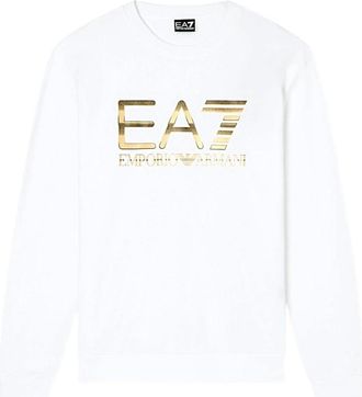 Emporio Armani Emporio Armani Ea7, Homme, Sweatshirts et sweats &agrave; capuche, Blanc, Taille: L Felpa