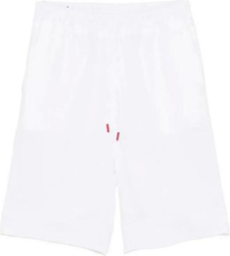 Kiton Shorts &agrave; taille &eacute;lastique avec cordon de serrage - Homme - Shorts - Blanc - Taille: L