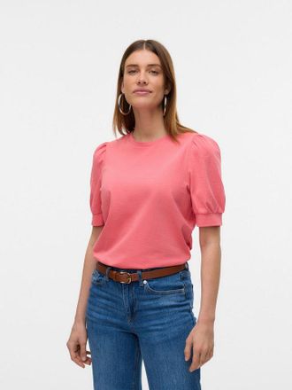 Vero Moda T-Shirt VMKERRY 2/4 O-NECK TOP VMA JRS NOOS mit Rundhalsausschnitt