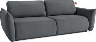 Konsimo 3-Sitzer LAVIS Schlafsofa, mit Wellenfedern, Modern, hergestellt in der EU mit Bettfunktion und Bettkasten, Mega große Liegefläche (200 cm x 140 cm), 