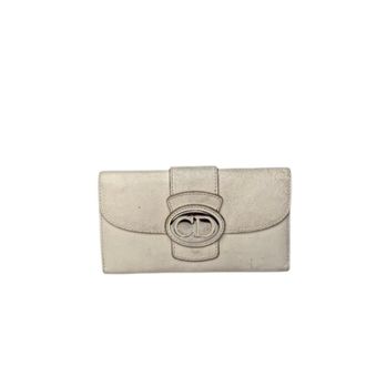 Dior Portefeuille Vintage Pre-owned - Femme - Pre-owned - Blanc - Taille: ONE Size